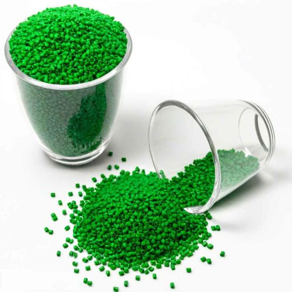 EVA Green Color Antibacterial Masterbatch Plastic Filler For PP PET Food Packaging Film Blowing