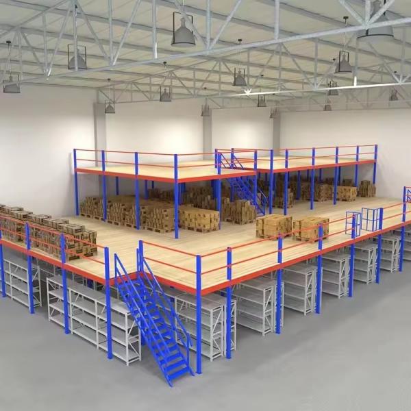 Quality Warehouse Mezzanine Floors Storage Racking Workshop Steel Storage Shelf Warehouse Shelving System for sale
