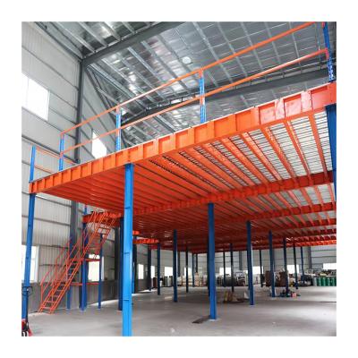 China Steel Industry Mezzanine Frame Platform Warehouse Equipment Mezzanine Platform Steel Warehouse Shelves Mezzanine for sale