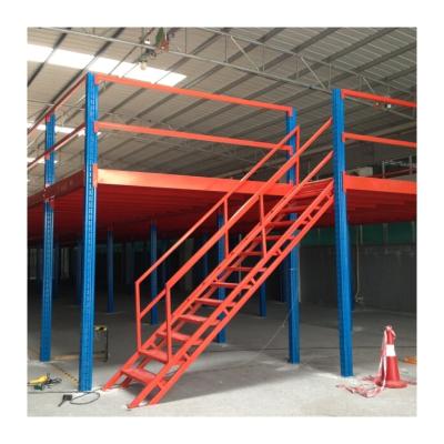 China Cargo Storage Equip Mezzanine Floor Warehouse Shelving Pallet Shelving System Material Storage Steel Mezzanine Floor for sale