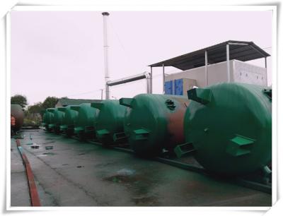 Cina Carro armato del bacino idrico del compressore d'aria del acciaio al carbonio, piccola cassa d'aria appiattita rotatoria portatile in vendita