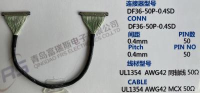 Cina Awg42 0.4mm LVDS cablano 50 il cablaggio del faro dell'automobile di Pin 190mm in vendita