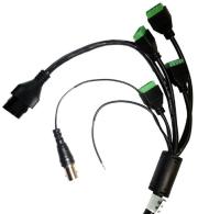 China Rj45 Camera Cable Assemblies Waterproof 100mm Security Coaxial for sale