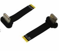 China Ultra Thin Soft FPC Flat Cable Type C USB Flat Ribbon Cable for sale