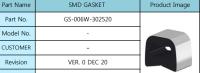 China SMD 25mm Rubber Flat Gasket Silicone Ring Type Surface Mount Technology for sale
