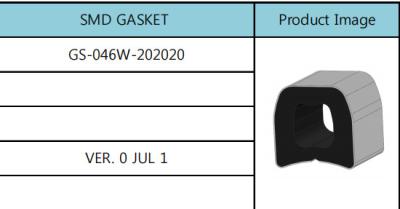 Cina recupero elastico della guarnizione di 20mm SMD, piano del silicone intorno alle guarnizioni di gomma in vendita