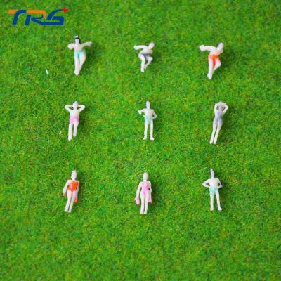 China 1:150 scale model ABS plastic swimming figure 1cm for architectural model materials for sale