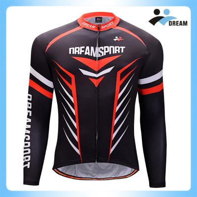 China Wholesale Custom your logo sublimation mens long sleeve winter cycling jersey wear cycling clothing design for sale
