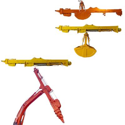 China 50 Ton Excavator Telescopic Boom Three Section Clamshell Bucket Type for sale