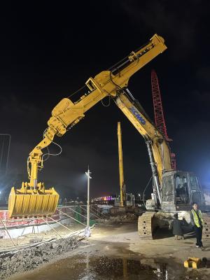 中国 高品質 20 メートル 3 部目 望遠鏡 腕 クラムシェル バケツ 販売 販売のため