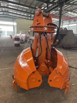 China Hydraulic Clamshell Bucket Volume 1.5CBM for Sand Unloading 28-30 Ton Excavator Bucket Claw for sale