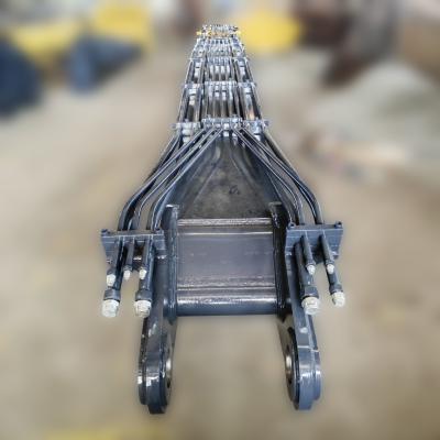 China Custom Excavator Pile Driving Boom Hydraulic Piling Arm Attachment for sale