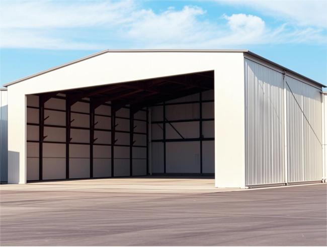 Aircraft hangar construction process