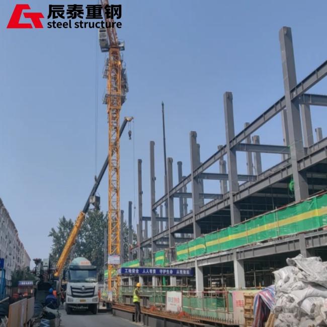 Steel structure building construction process