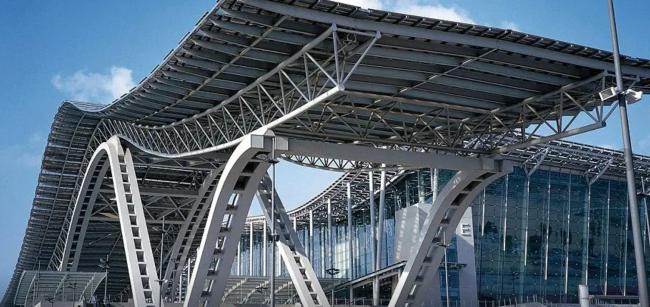 Modern steel structure car showroom design