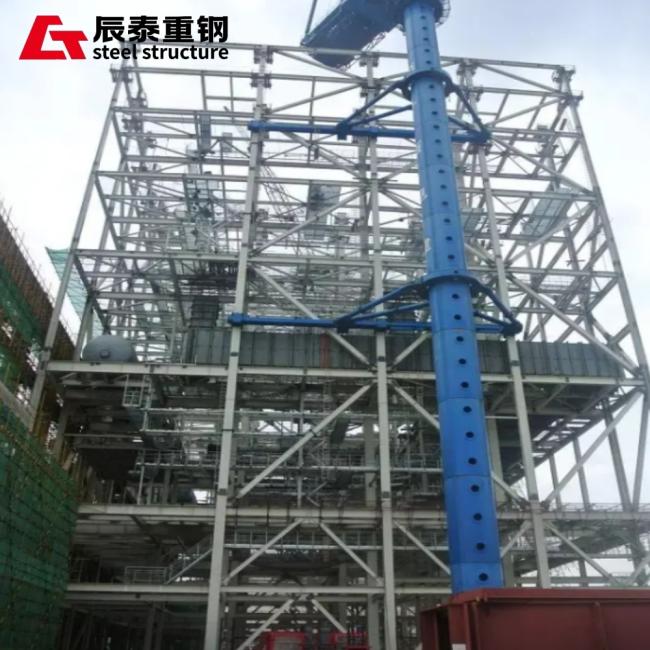 Industrial steel structure building grid for power station