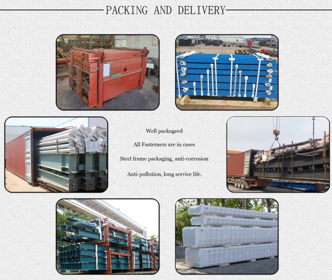 Construction process of steel structure building