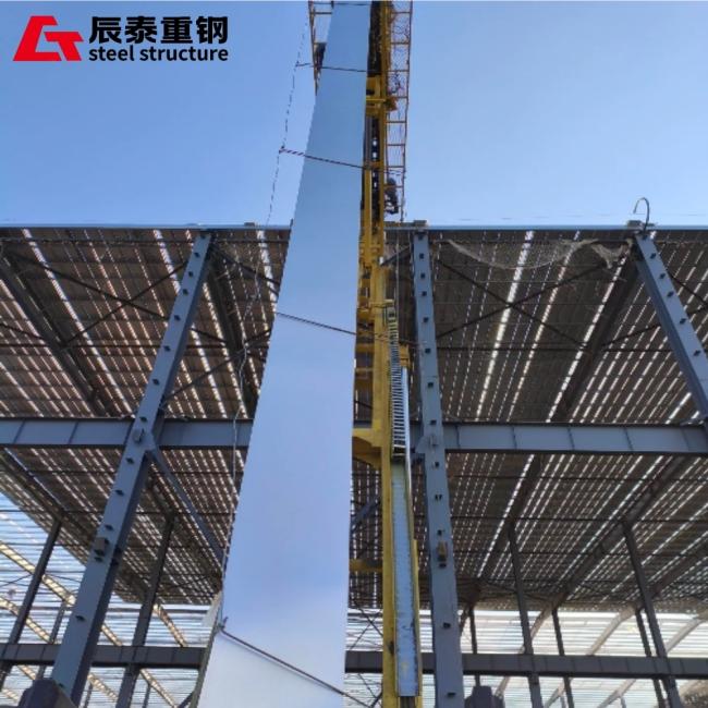 Steel structure high-rise building exterior view