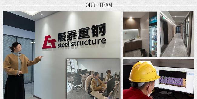 Completed workshop with operational bridge crane