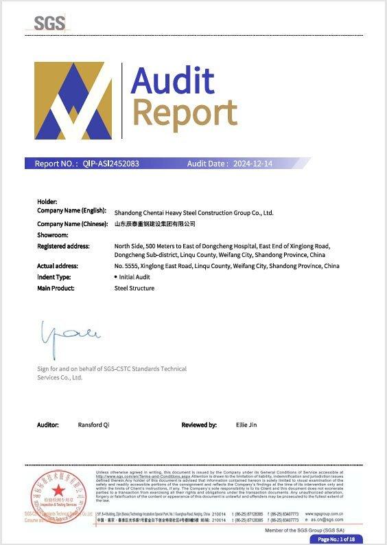 CT Steel Structure quality certification