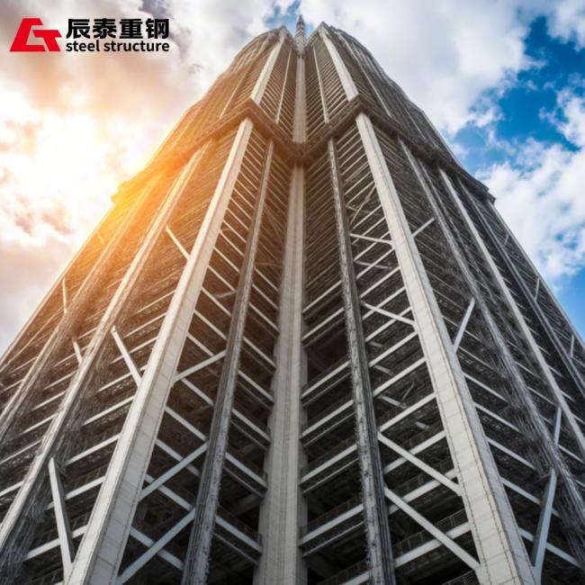 Steel structure building exterior view