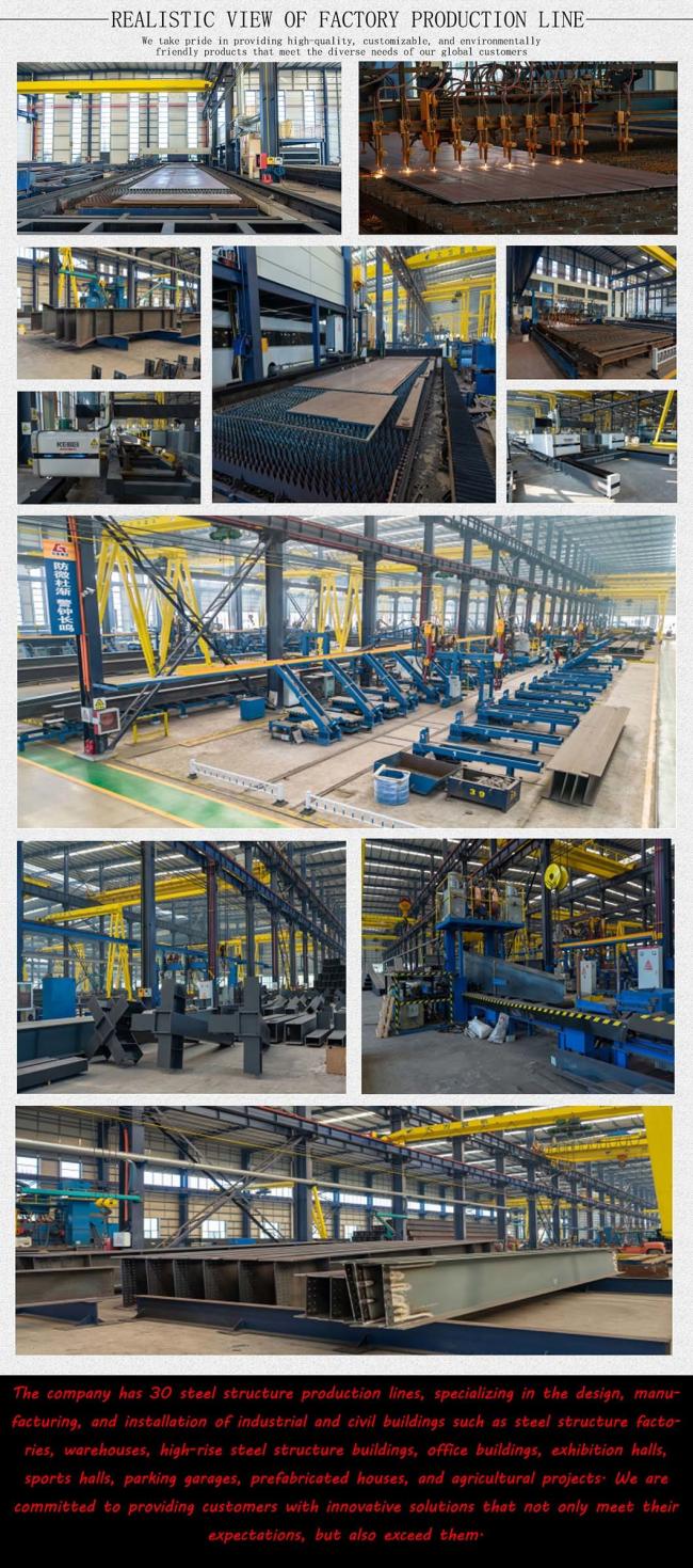 Interior view of industrial storage warehouse with steel framework