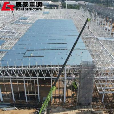 China Large Span Steel Structure Workshop , Light Metal Frame Construction for sale