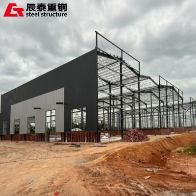 China Single Layer Construction Steel Structure Workshop , Lightweight Steel Frame Buildings for sale