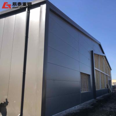 China Galvanized Light Steel Structure Frame Workshop with Bridge Crane for sale