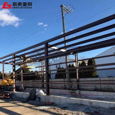 China Fire Protection Modern Steel Structure Workshop With Single Sheet Wall Cladding for sale
