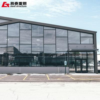 China Fire Protection Modern Steel Structure Workshop With Single Sheet Wall Cladding for sale
