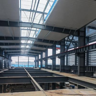 China Sturdy Steel Frame Buildings Construction Customized For Metallic Warehouse for sale