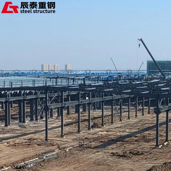 Quality Customized Steel Structure Manufacturing For Office Building / Poultry Farm / Hangar for sale