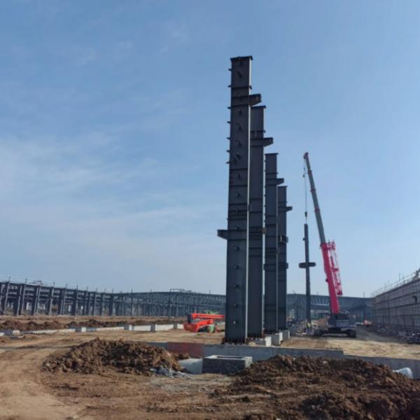 Quality Customized Steel Structure Manufacturing For Office Building / Poultry Farm / for sale