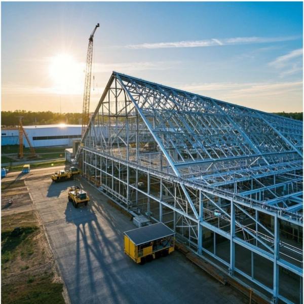 Quality Galvanized Steel Structure Aircraft Hangar Anti Corrosion High Intensity for sale