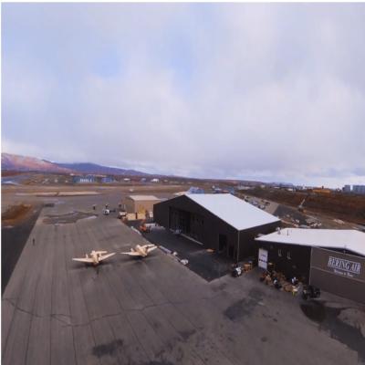 China Steel Airplane Storage Hangar Metal Aircraft Construction Customized Helicopter for sale