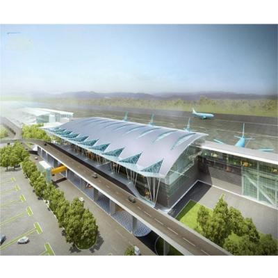 Cina Prefabbricato Edificio di acciaio leggero Aircraft Hangar Peso leggero con buona rigidità in vendita