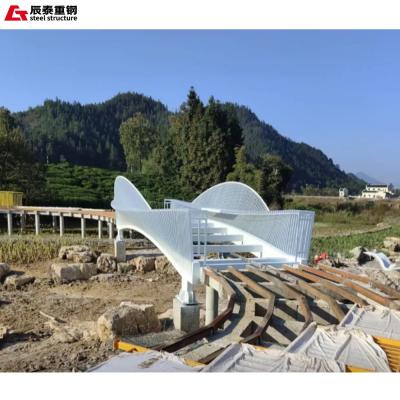 Cina Ponte pedonale di ferro prefabbricato Ponte di acciaio leggera in vendita