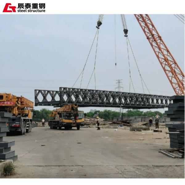 Quality Long Span Steel Truss Pedestrian Bridge Heavy Duty Steel Frame Bridge for sale
