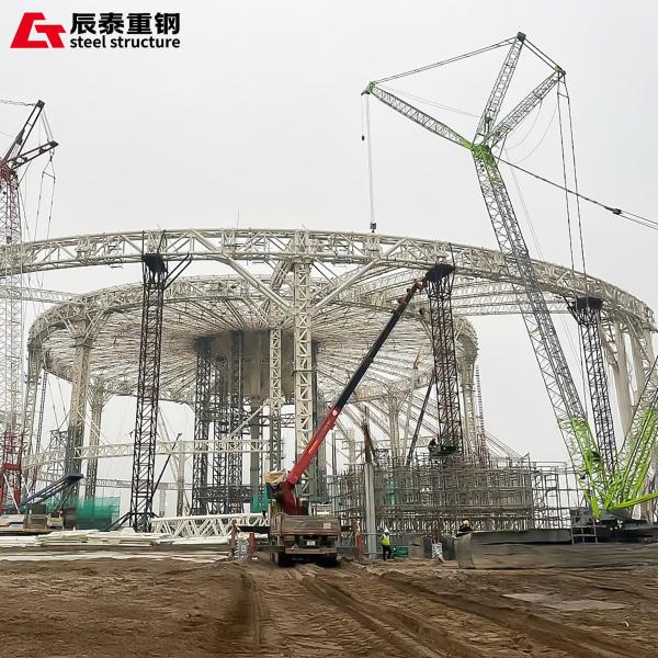 Quality Q235 Q345 Q355B Steel Structure Truss For Gymnasium Exhibition Fair Center for sale