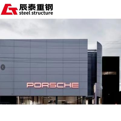 China Large Span Steel Structure Car Showroom Construction Lightweight for sale