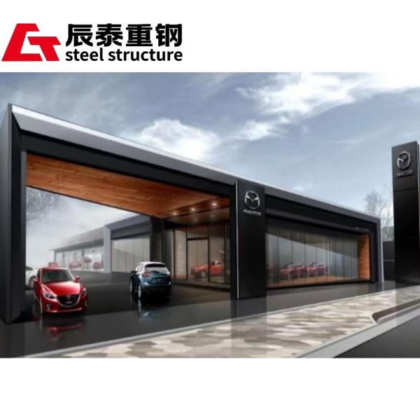 Quality Large Span Steel Structure Car Showroom Construction Lightweight for sale