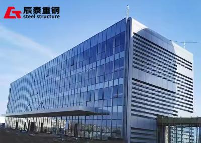 Cina Q355B ASTM A572 Edificio per uffici a struttura in acciaio con tenda di vetro in vendita