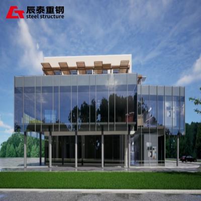 China Customizable Size Stylish Steel Structure Office Building Multi Functional for sale