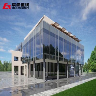 China Customizable Size Stylish Steel Structure Office Building Multi Functional for sale