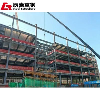 China Multi-layer Prefab Steel Structure Building Winddicht Op maat gemaakt Te koop