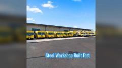 Heavy Duty Steel Workshop Prefabricated H Beam Frame