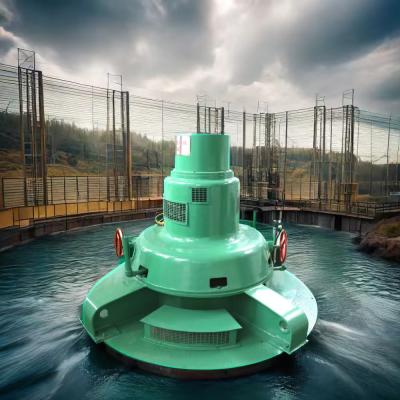China Roestvrij staal Kaplan Hydroturbinegenerator 220-11000V Nominale spanning 100-1500r/min Versnelling for sale