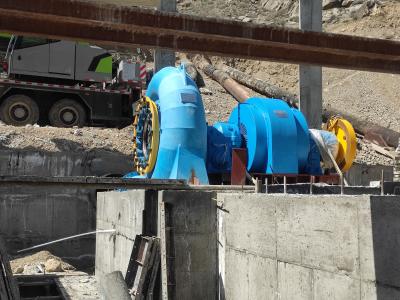 中国 鉄鋼 ステンレス 鉄鋼 高頭水タービン 耐久性 5m-500m 水頭 販売のため