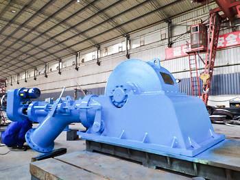 Cina 220V-11000V Turgo Turbine 50-400M Voltaggio nominale 200KW-30MW Potenza nominale in vendita